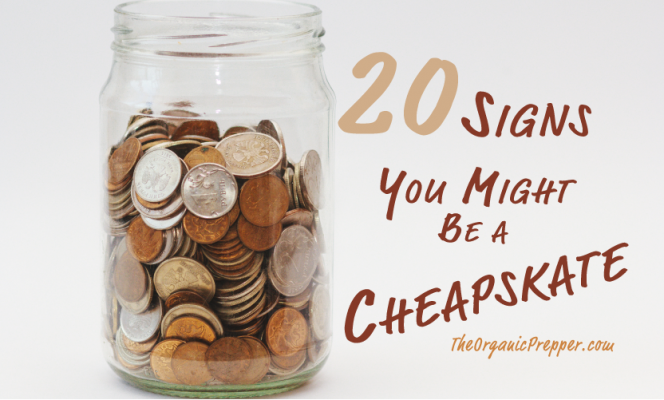 20 Signs That You Might Be A Cheapskate - The Organic Prepper