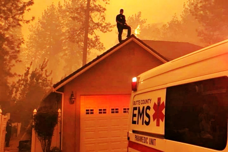 How a Stranded Ambulance Crew Survived the Wildfire